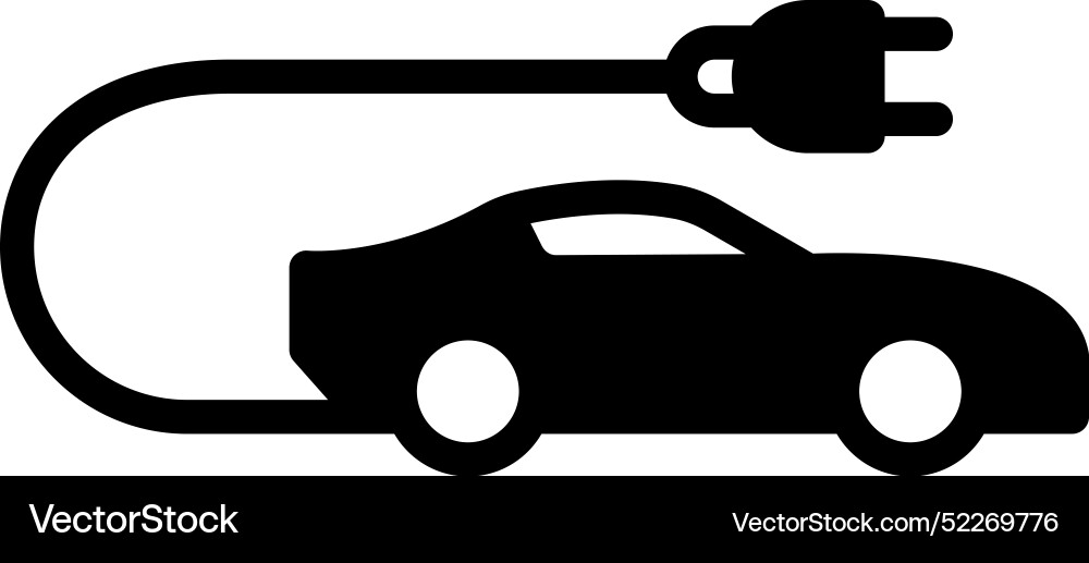 Electric car Royalty Free Vector Image - VectorStock