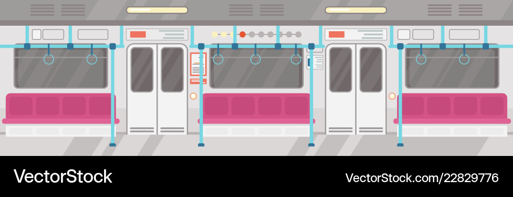 Empty of modern subway Royalty Free Vector Image