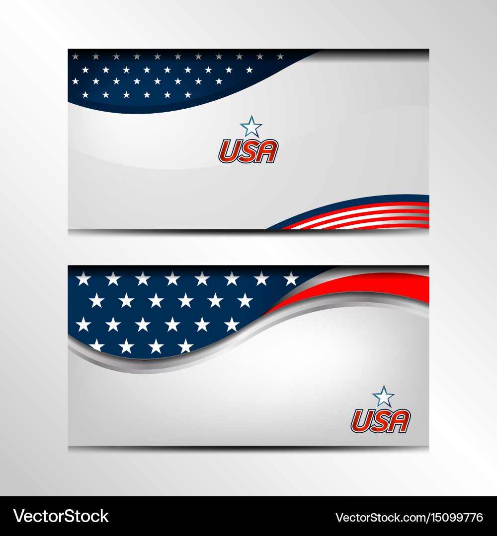 Usa banner background Royalty Free Vector Image