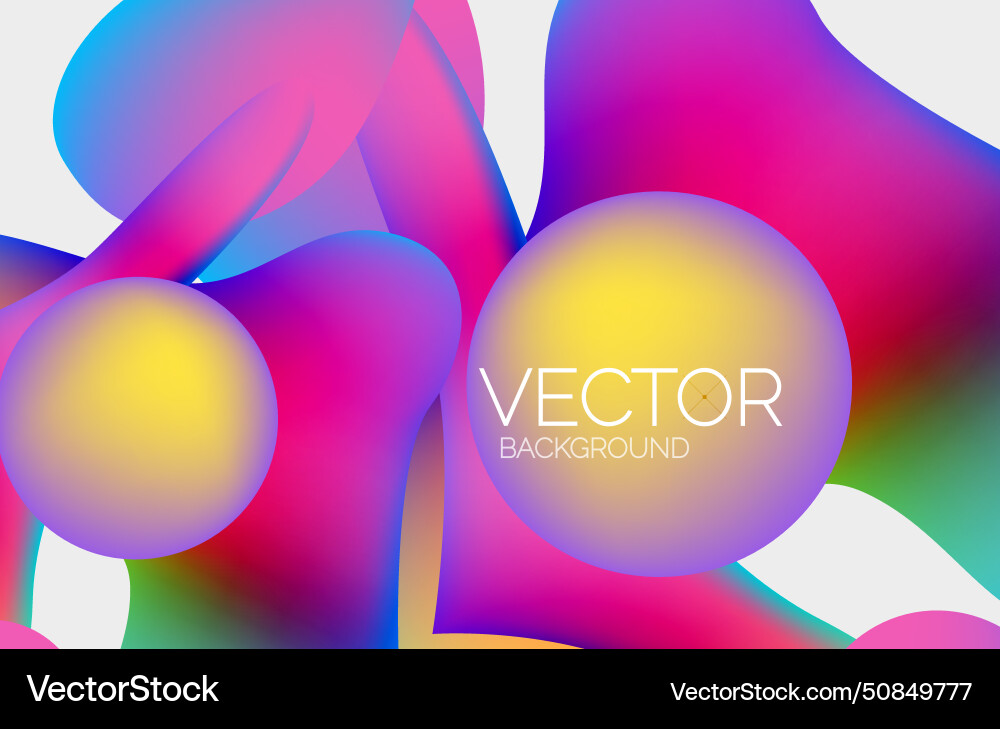 Abstract liquid bubble background Royalty Free Vector Image