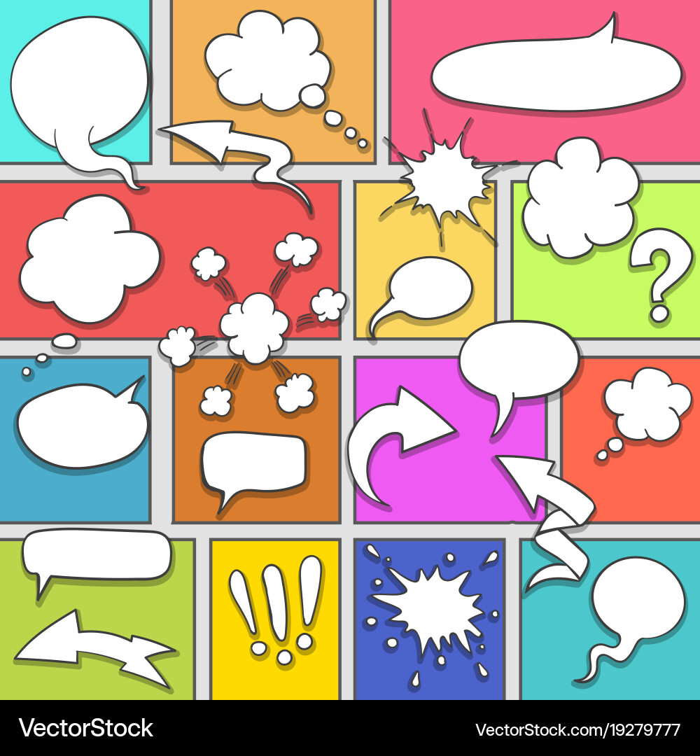 Comic strip background Royalty Free Vector Image