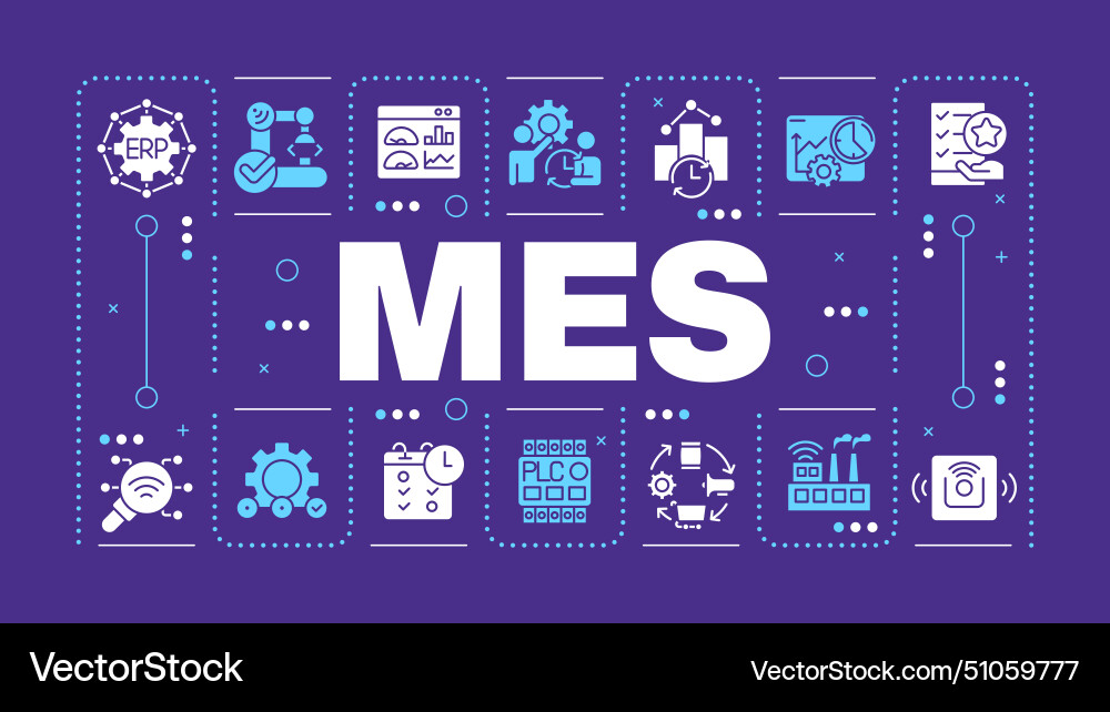 Mes purple word concept Royalty Free Vector Image
