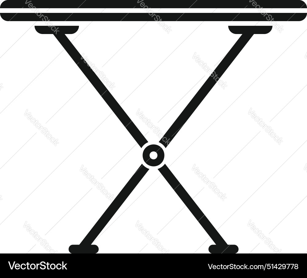 Black and white ironing board icon Royalty Free Vector Image