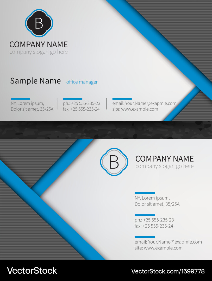 Simple Visiting Card Vector Images (over 8,000)