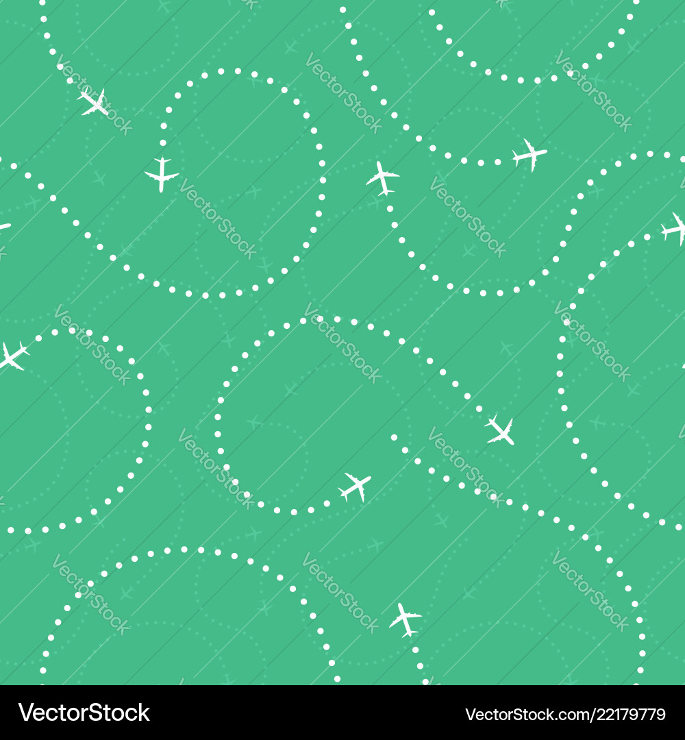 Abstract Airplane Route Pattern Royalty Free Vector Image