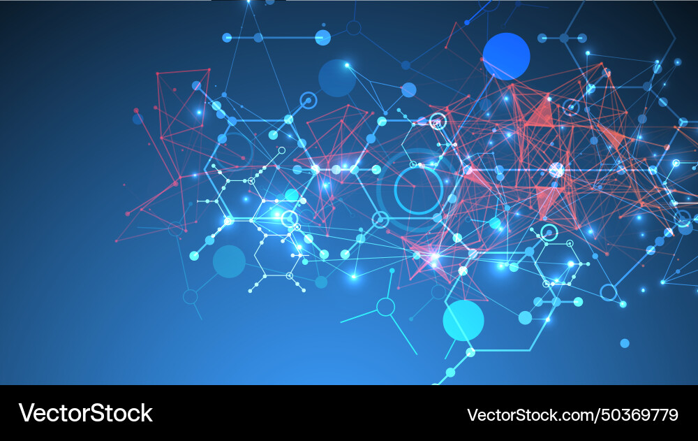 Abstract background on a scientific Royalty Free Vector