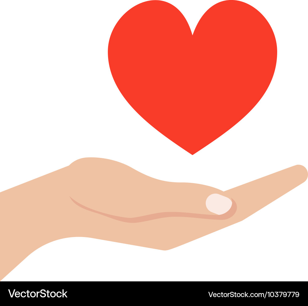 Love giving concept Royalty Free Vector Image - VectorStock