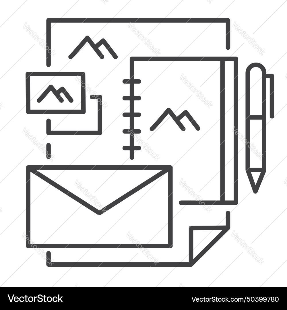 Brand identity branding icon design Royalty Free Vector