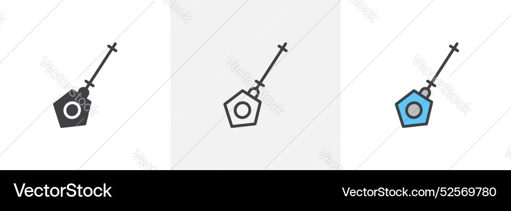 Car dipstick icon set on white background Vector Image