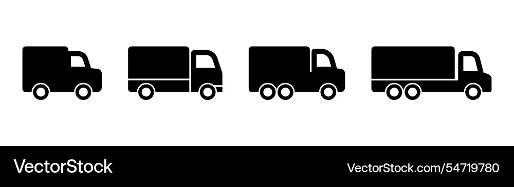 Delivery truck lorry icon Royalty Free Vector Image