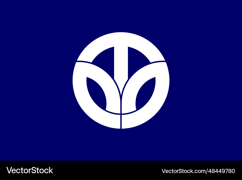 Fukui Prefecture Flag Royalty Free Vector Image