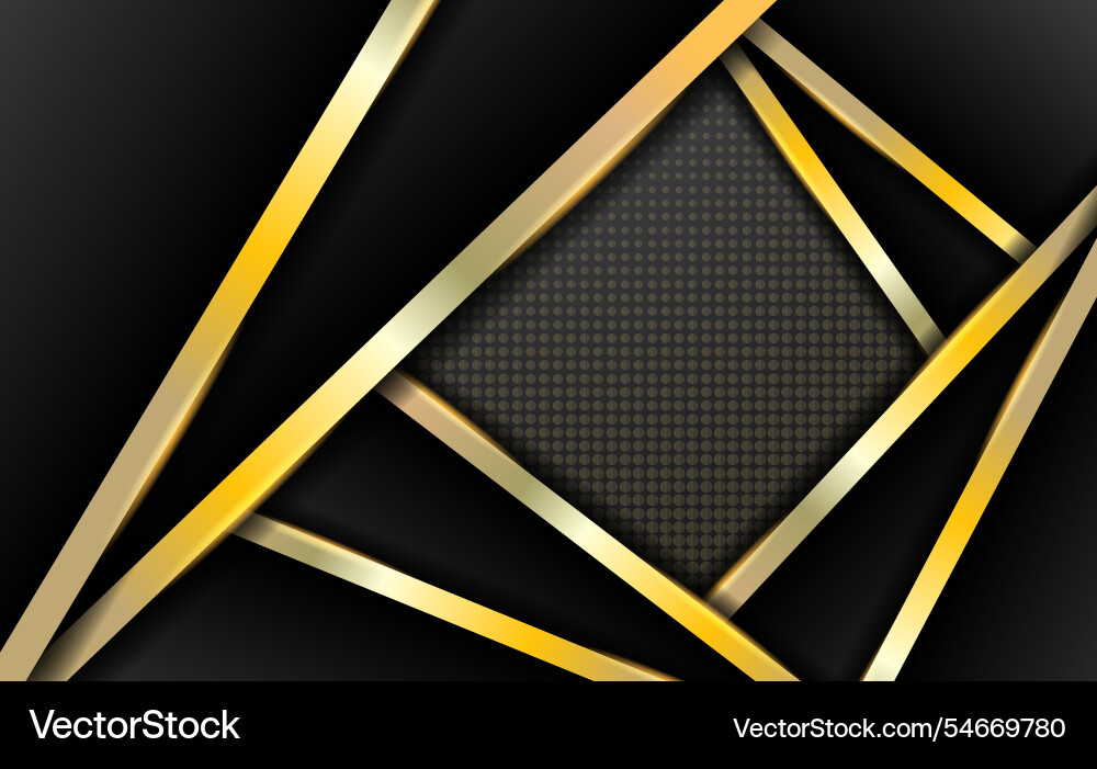 Golden black luxury simple background design Vector Image