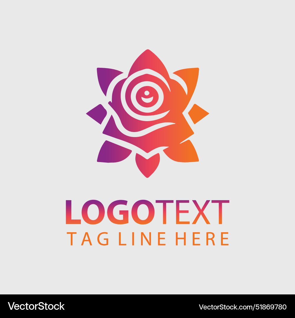 Rose logo Royalty Free Vector Image - VectorStock