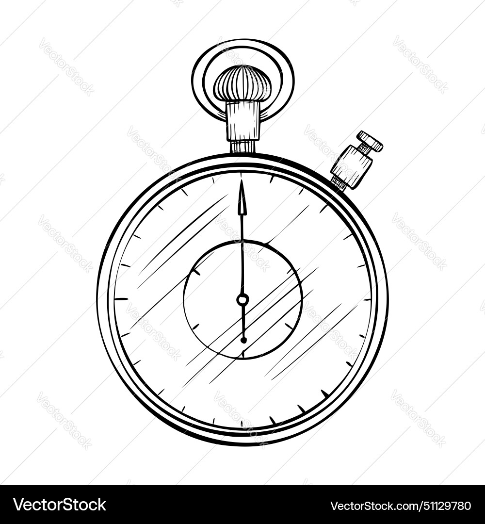 Stopwatch for timing of Royalty Free Vector Image