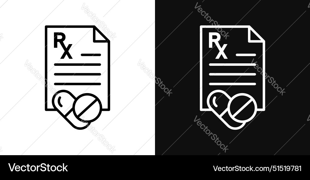 Rx icon Royalty Free Vector Image - VectorStock
