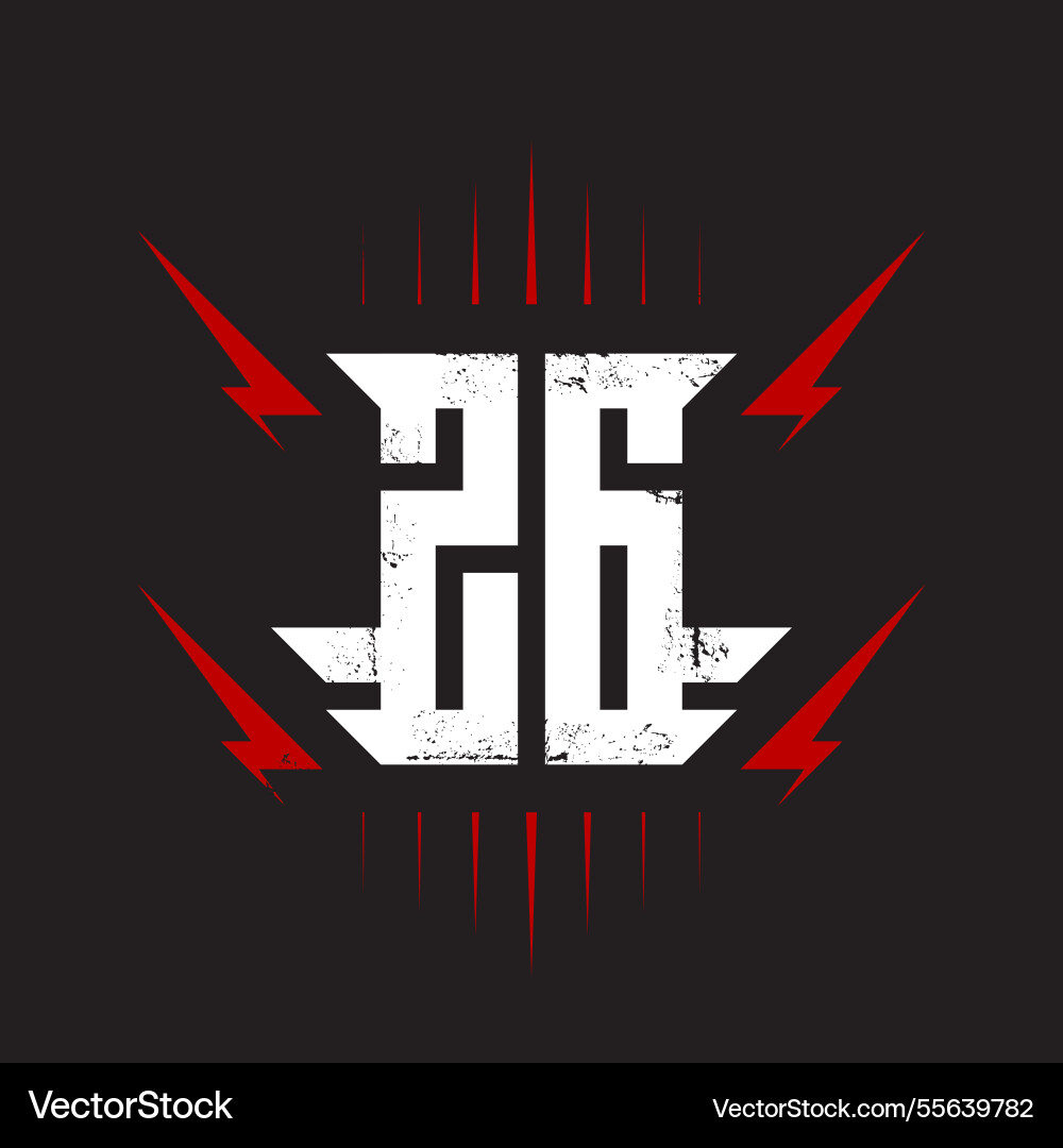 Electrifying logo design modern grunge emblem Vector Image