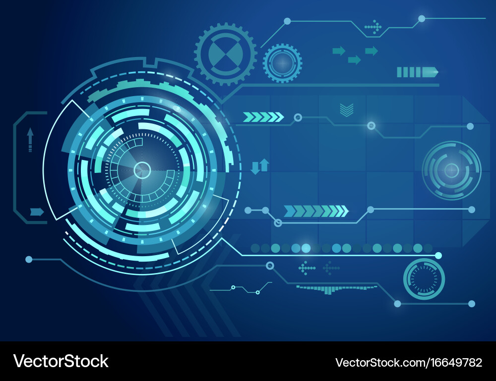 Futuristic Tech Background Royalty Free Vector Image