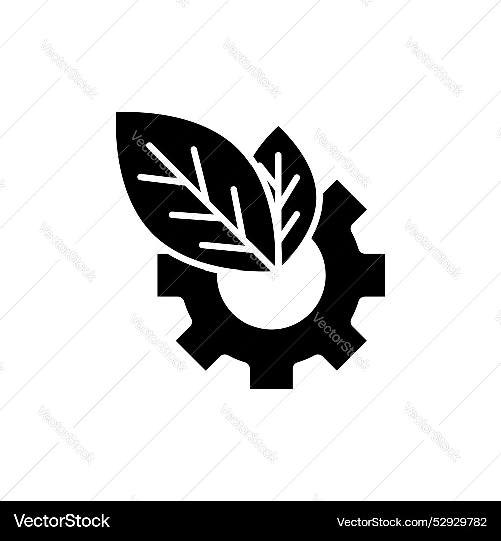 Green technology icon set planet gear ecology Vector Image