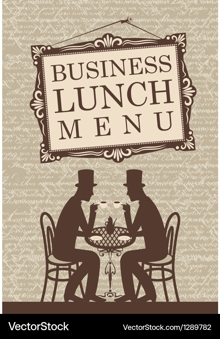 Lunch man Royalty Free Vector Image - VectorStock