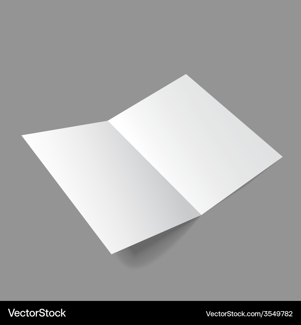 Two Fold Brochure Royalty Free Vector Image - VectorStock