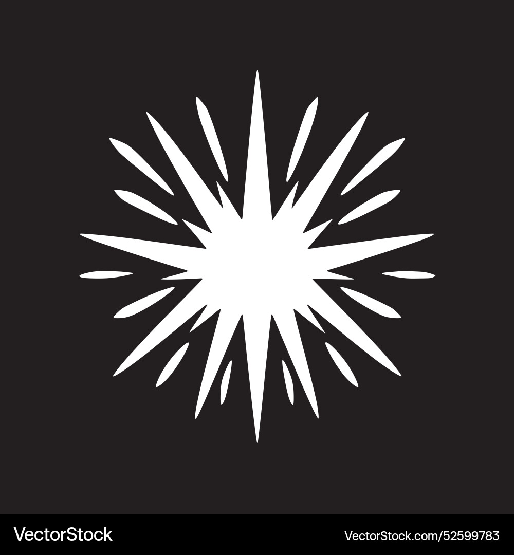 Boom - minimalist and simple silhouette Royalty Free Vector