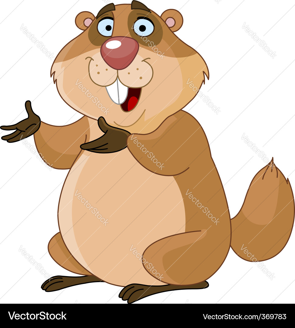 Groundhog Royalty Free Vector Image - VectorStock