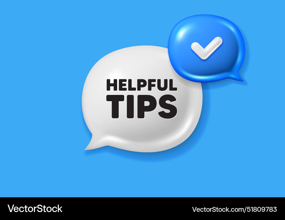 Helpful tips symbol education faq sign text box Vector Image