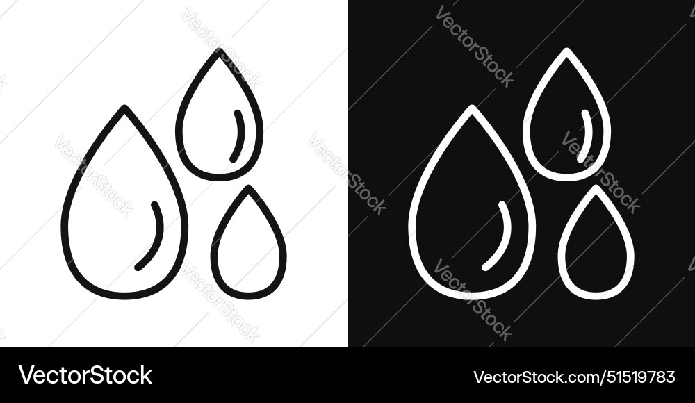 Raindrops icon Royalty Free Vector Image - VectorStock