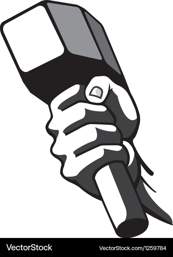 Hammer in hand Royalty Free Vector Image - VectorStock
