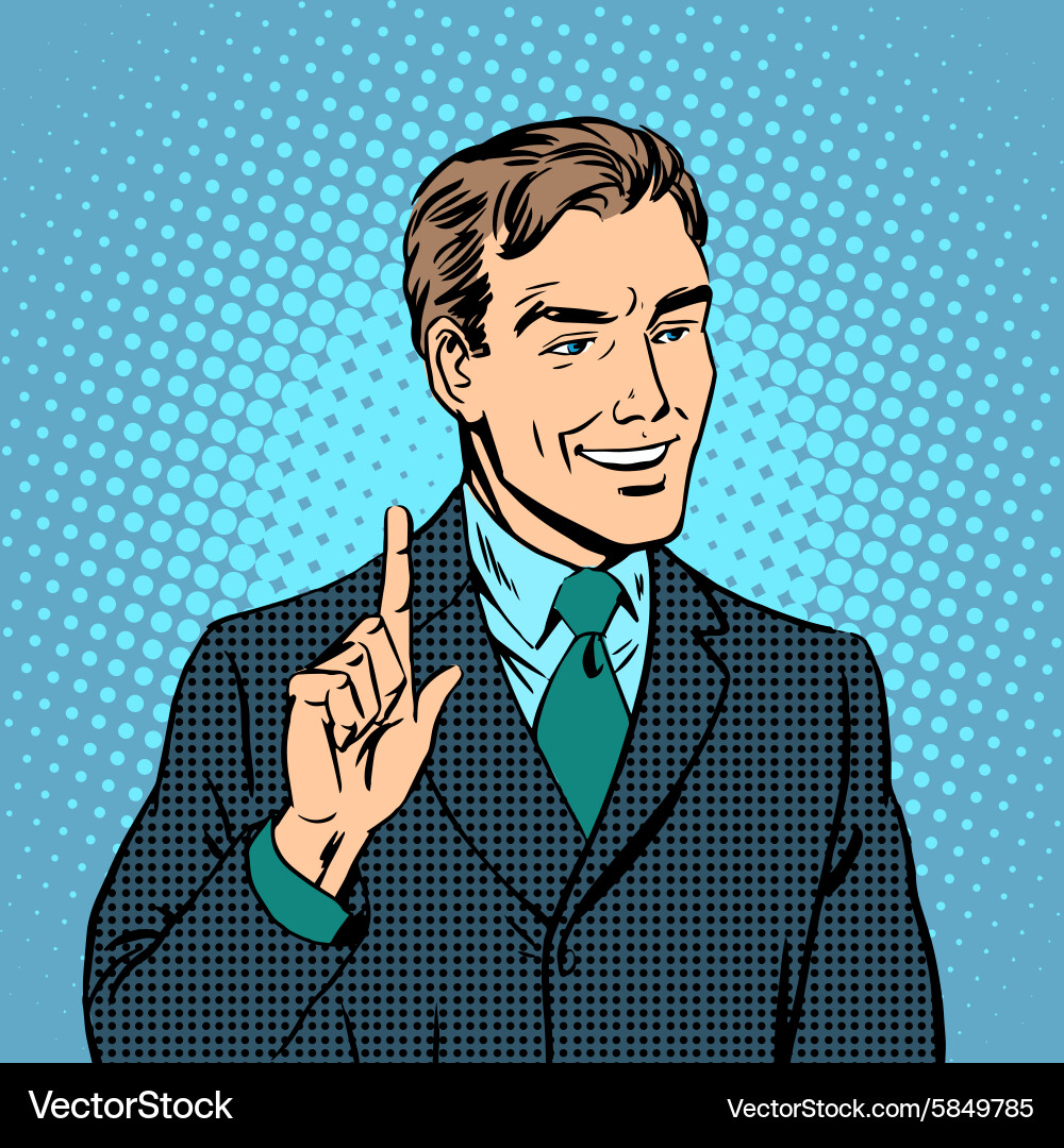 Businessman teacher expert professional Royalty Free Vector
