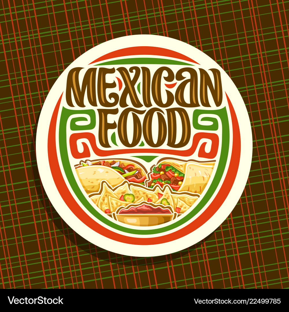 Logo for mexican food Royalty Free Vector Image