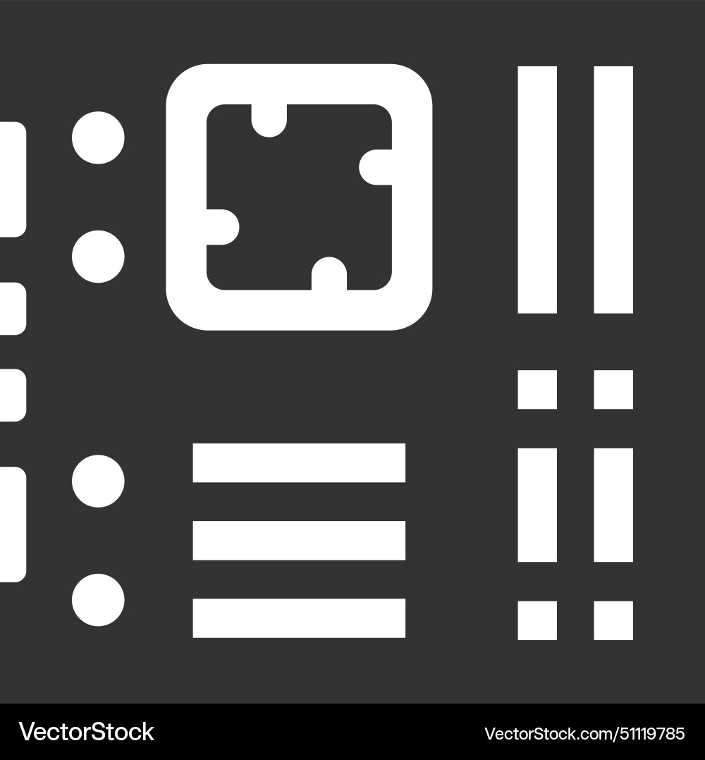 Motherboard icon Royalty Free Vector Image - VectorStock