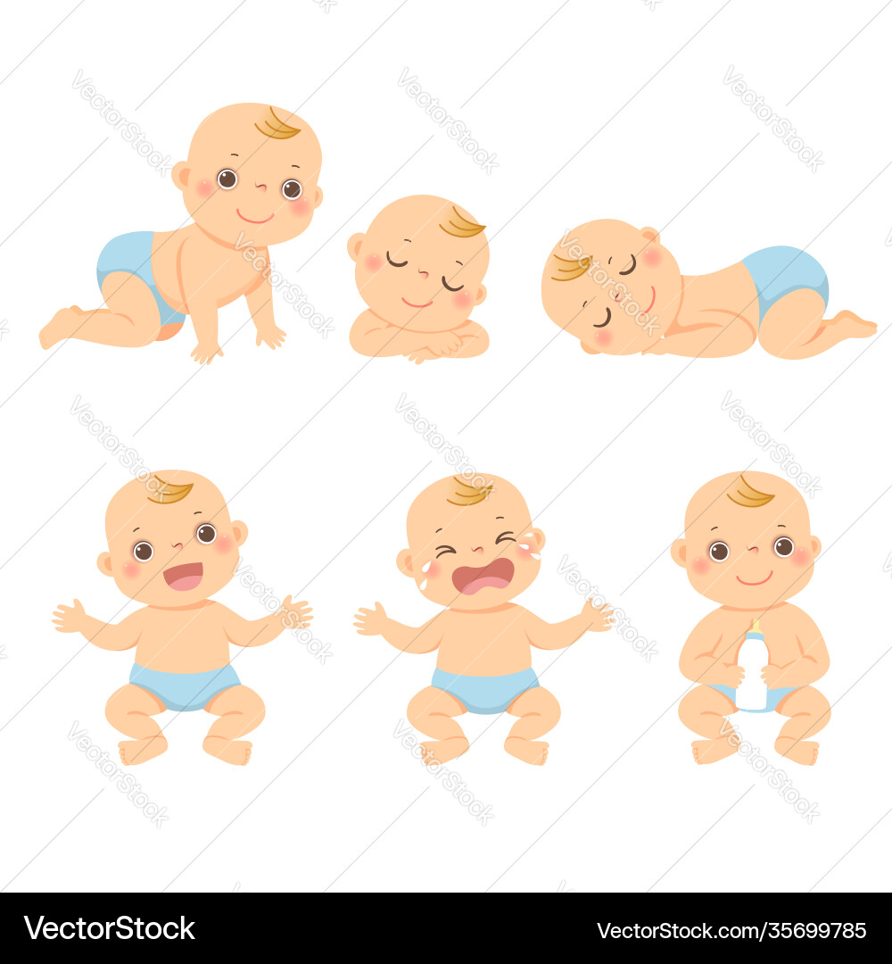 Toddler boy Royalty Free Vector Image - VectorStock
