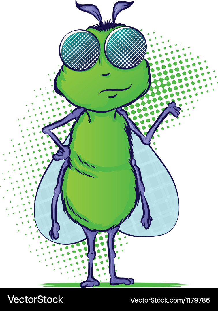 Cartoon Insect Character Royalty Free Vector Image