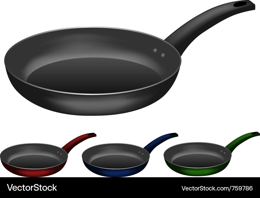 Frying pan Royalty Free Vector Image - VectorStock