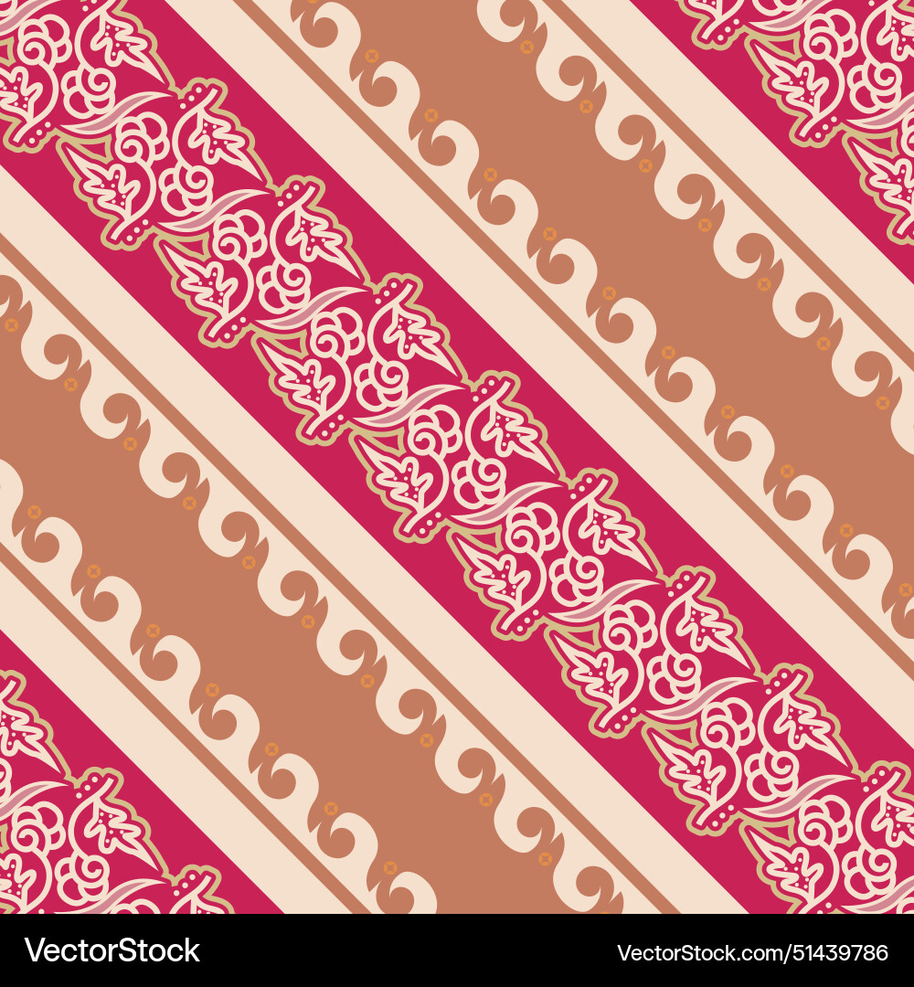 Traditional pattern batik texture indonesia Vector Image