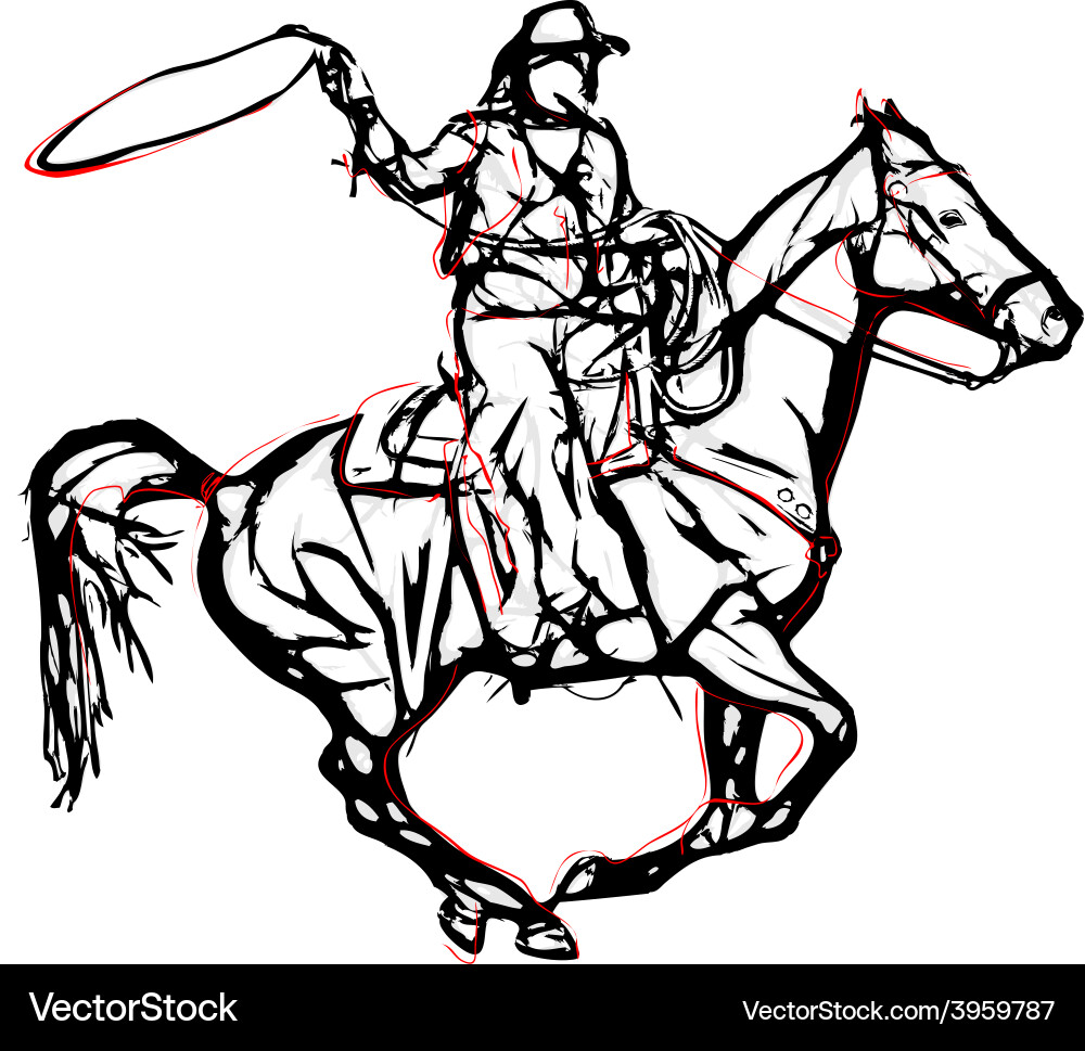 Cowboy Royalty Free Vector Image - VectorStock