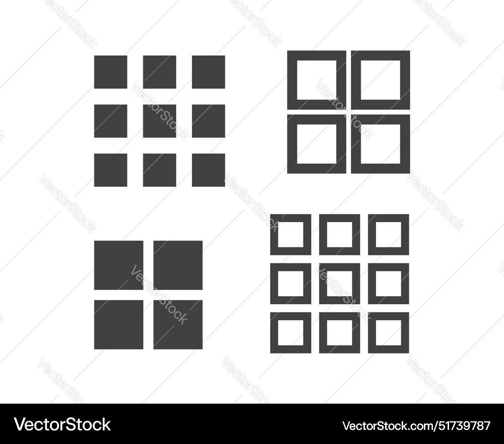 Hamburger menu icon buttons for website ui Vector Image