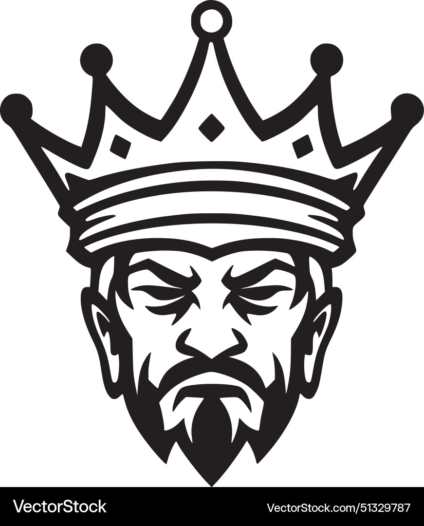King - minimalist and simple silhouette Royalty Free Vector