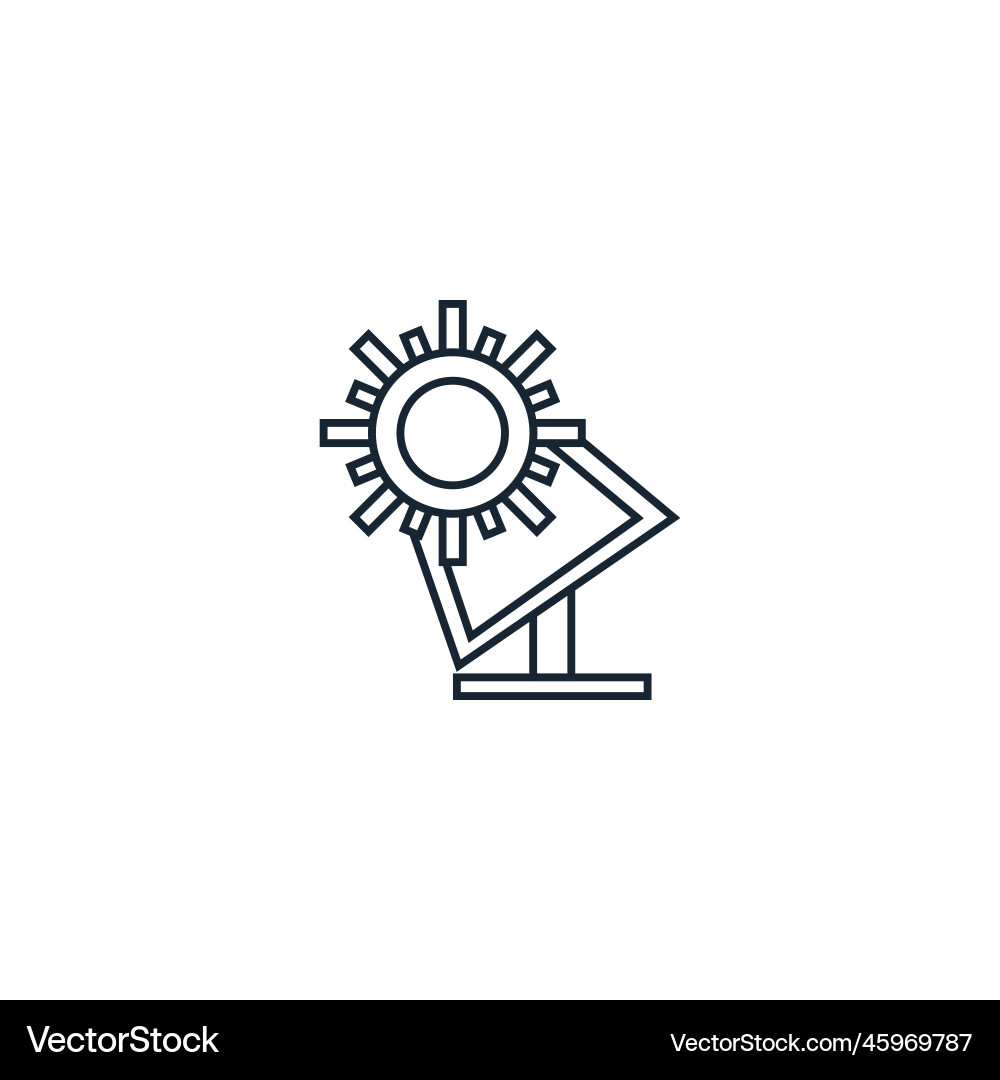 Solar energy creative icon from ecology icons Vector Image
