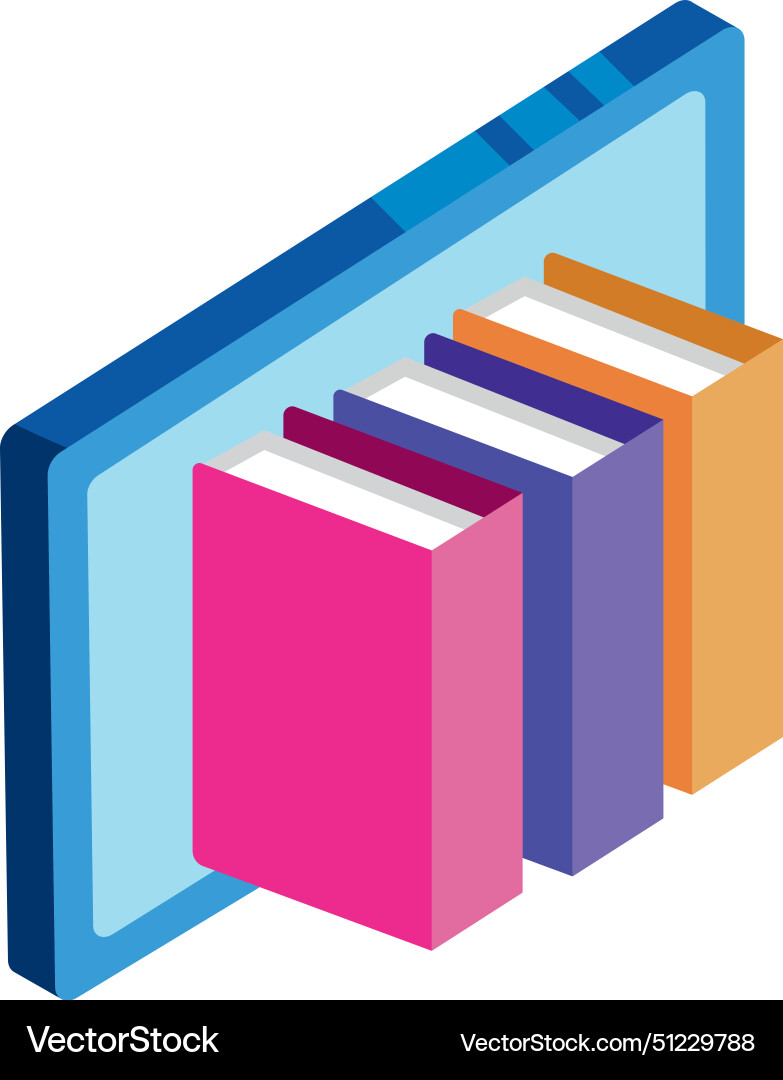 Ebook knowledge online Royalty Free Vector Image