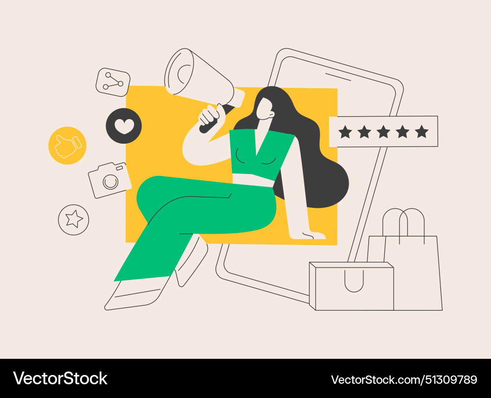 Brand ambassador abstract concept Royalty Free Vector Image