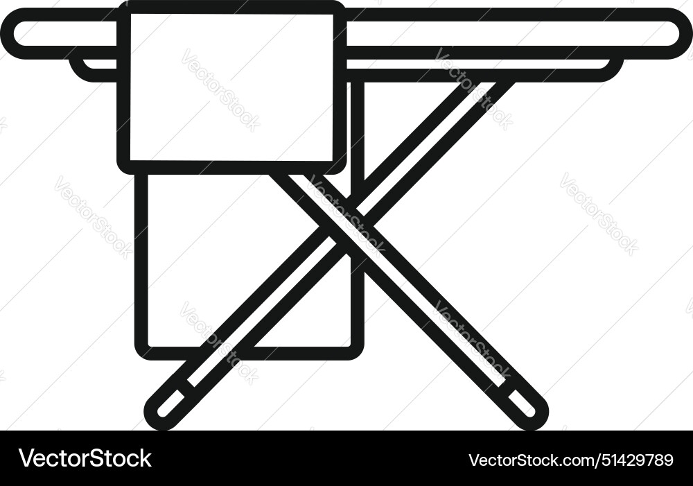 Folding ironing board icon Royalty Free Vector Image