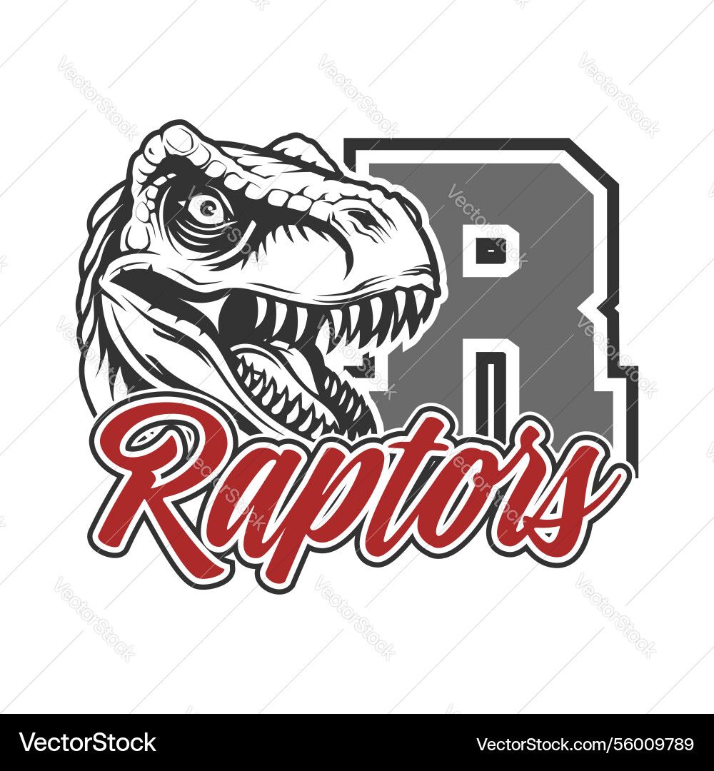 Raptors clip art design mascot Royalty Free Vector Image
