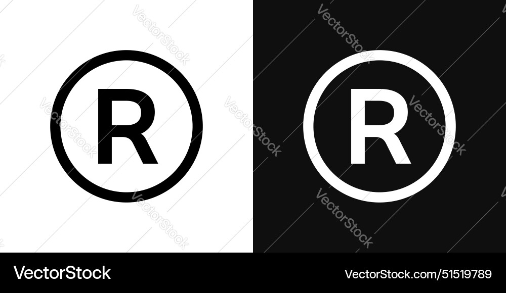 Registered icon Royalty Free Vector Image - VectorStock