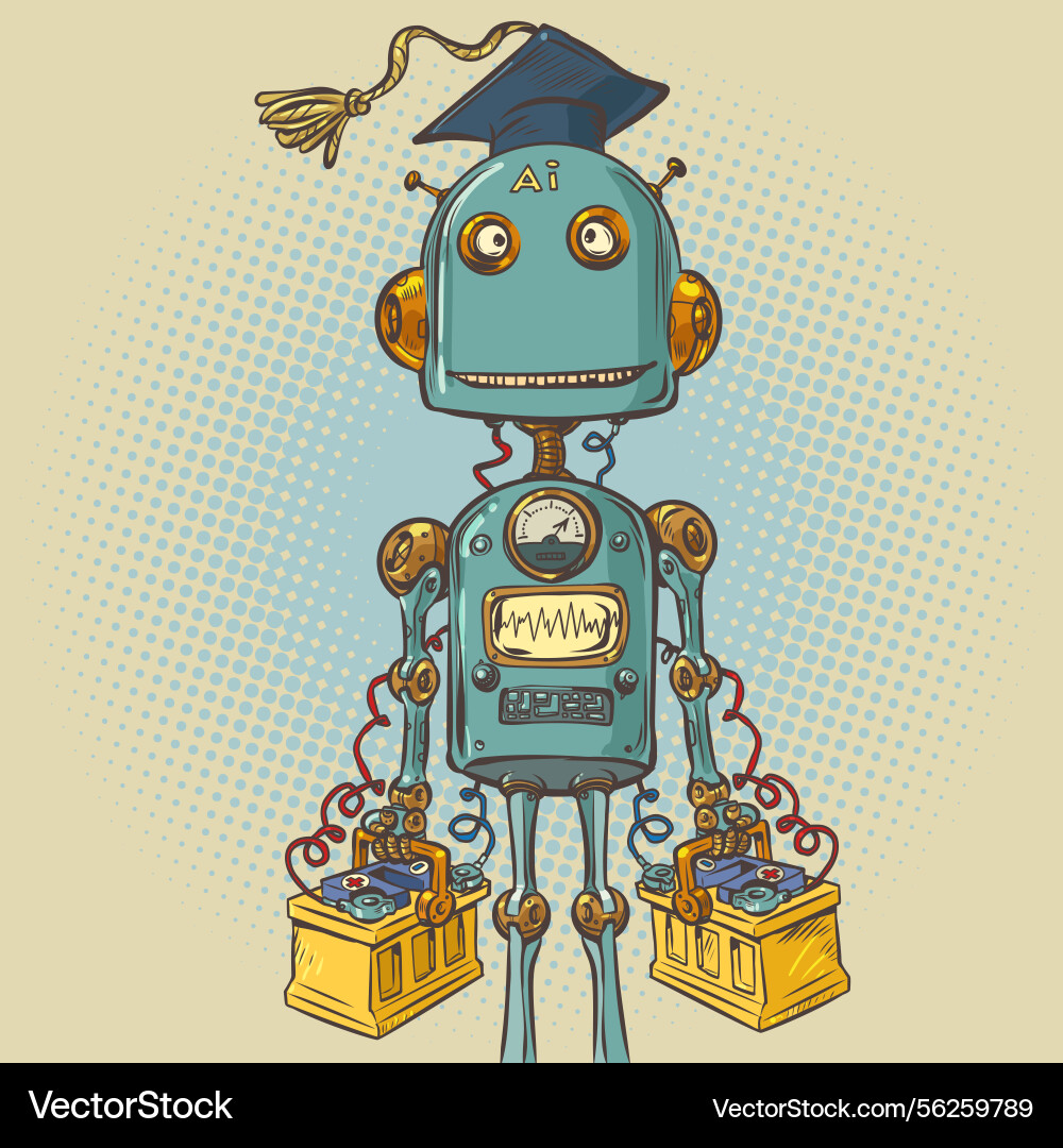 Robot Graduation Vector Images (over 530)