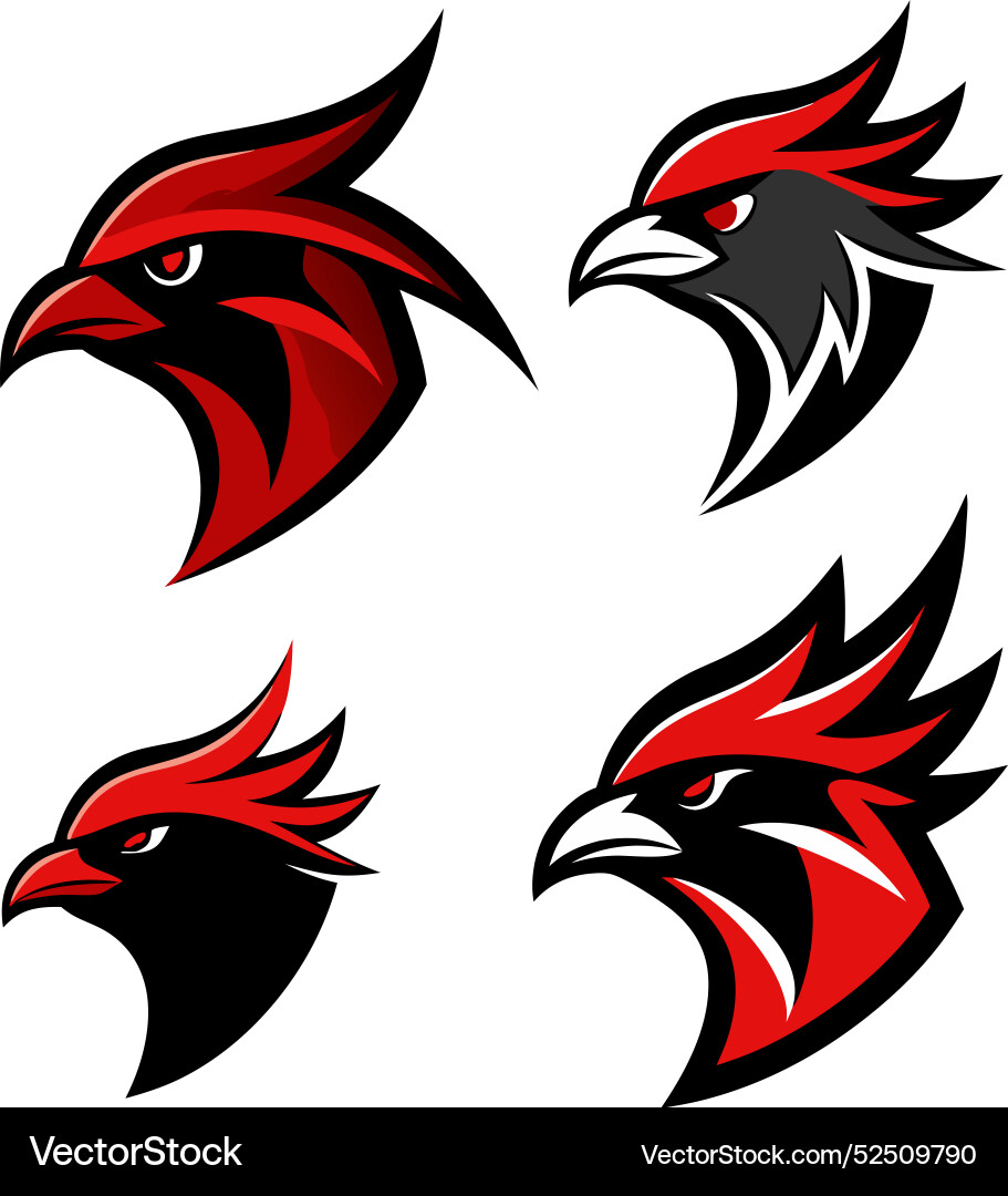 Ababil birds head logo design 2 Royalty Free Vector Image