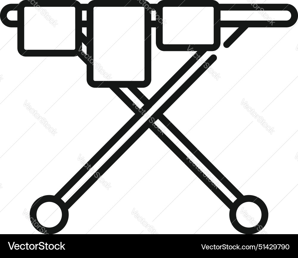 Foldable outdoor chair Royalty Free Vector Image