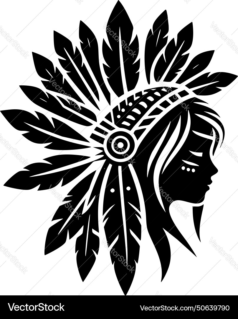 Native american headdress Royalty Free Vector Image