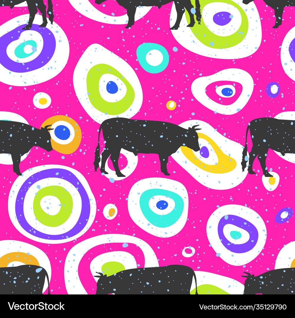 Pop art seamless pattern geometric modern Vector Image